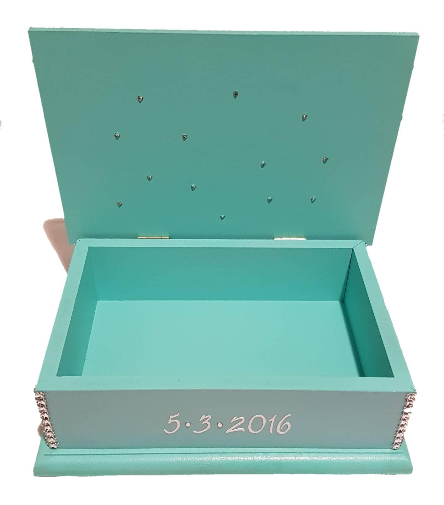Elegant Turquoise Keepsake Box Trinket Box Treasure Box | Etsy
