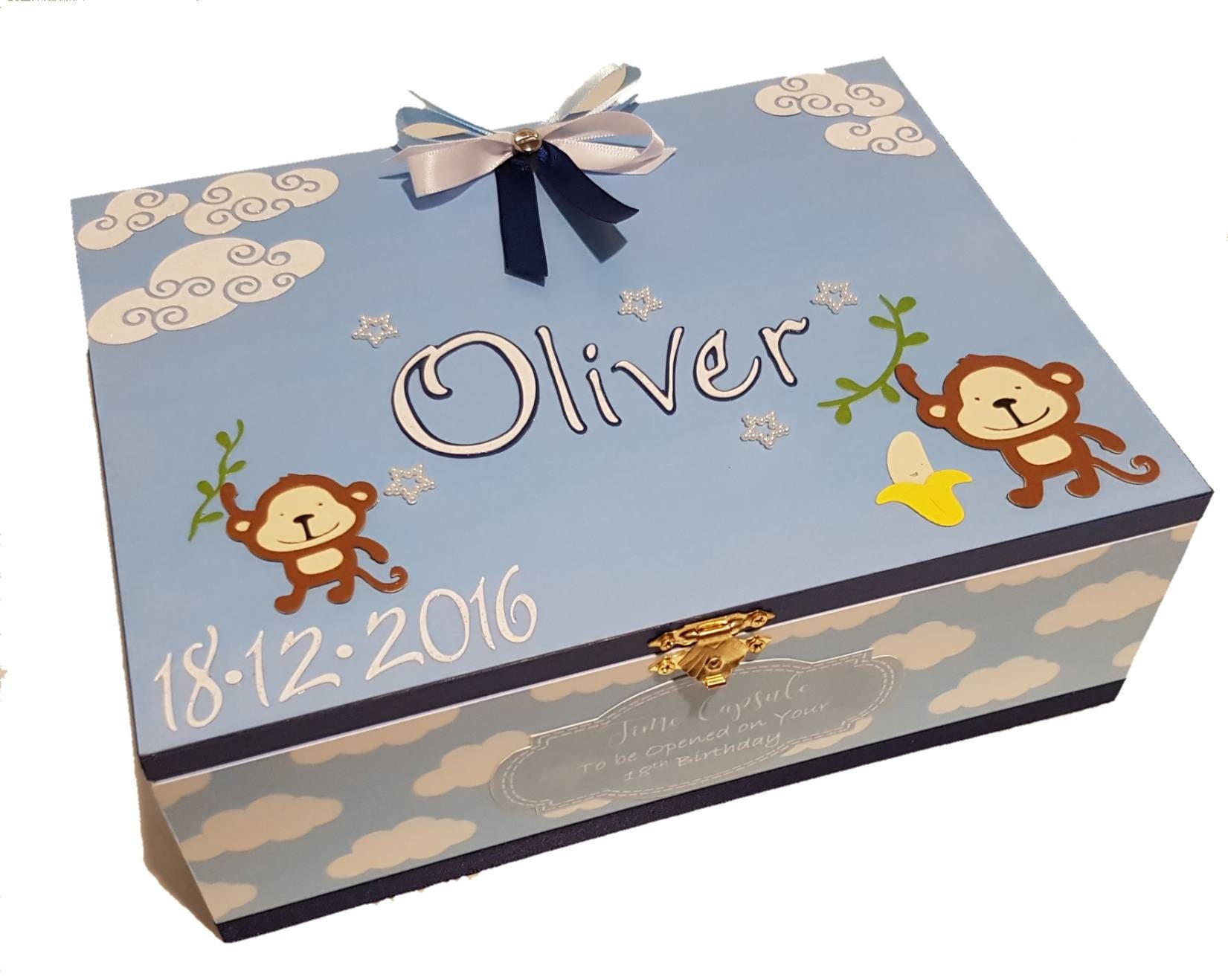 Baby Boy Time Capsule Box Personalised Keepsake Box Trinket - Etsy ...