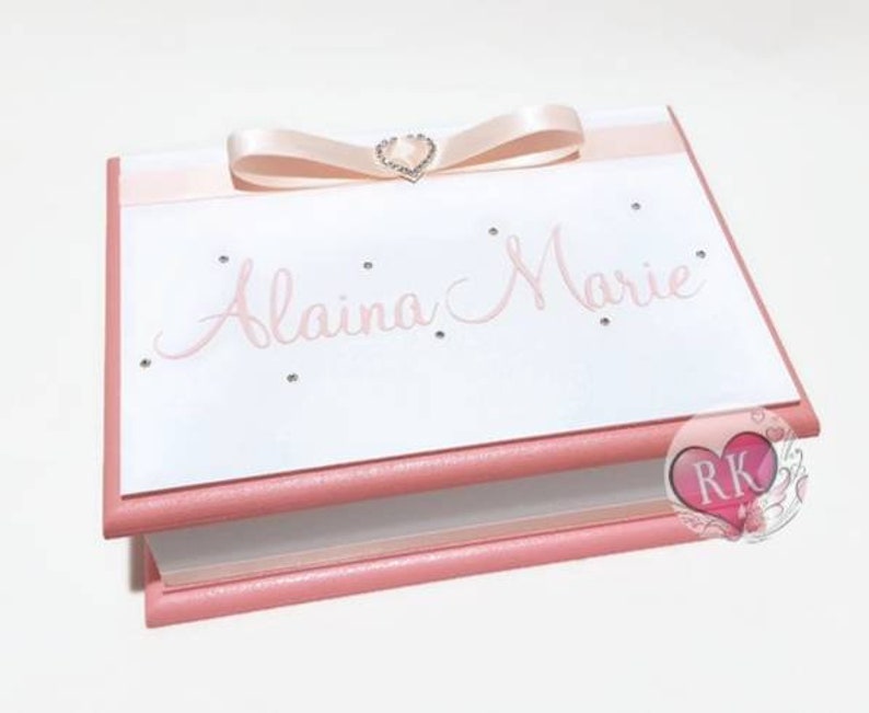 Pink & White Keepsake Box Trinket Box Treasure Box - Etsy