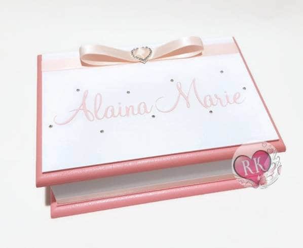 Pink & White Keepsake Box Trinket Box Treasure Box | Etsy