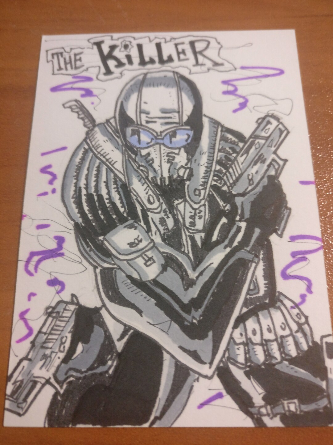 Image Comics the Killer Wesley Gibson Sketch Card Wanted - Etsy