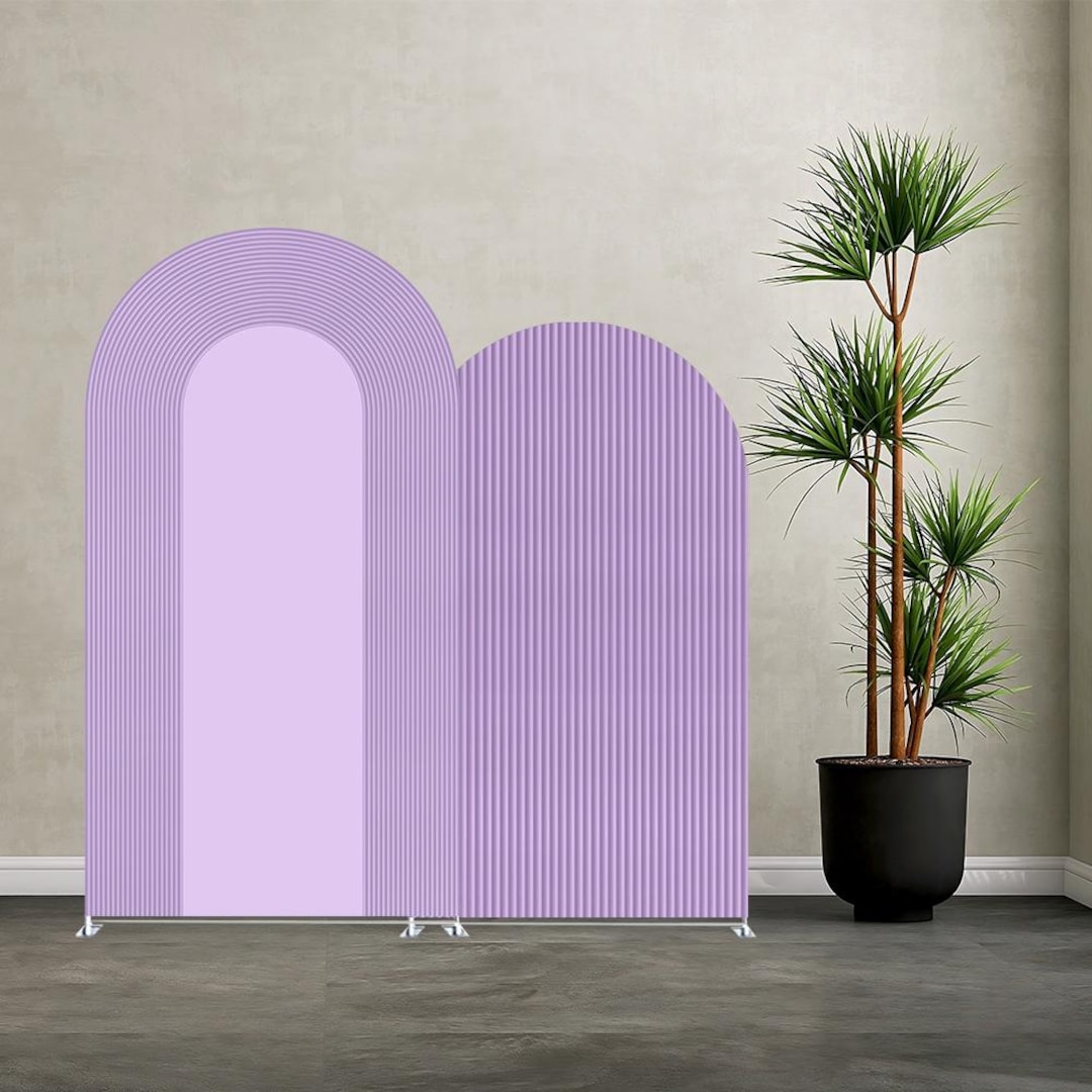 Purple Ripples Arch Backdrop Cover: Spandex Party Decoration - Etsy