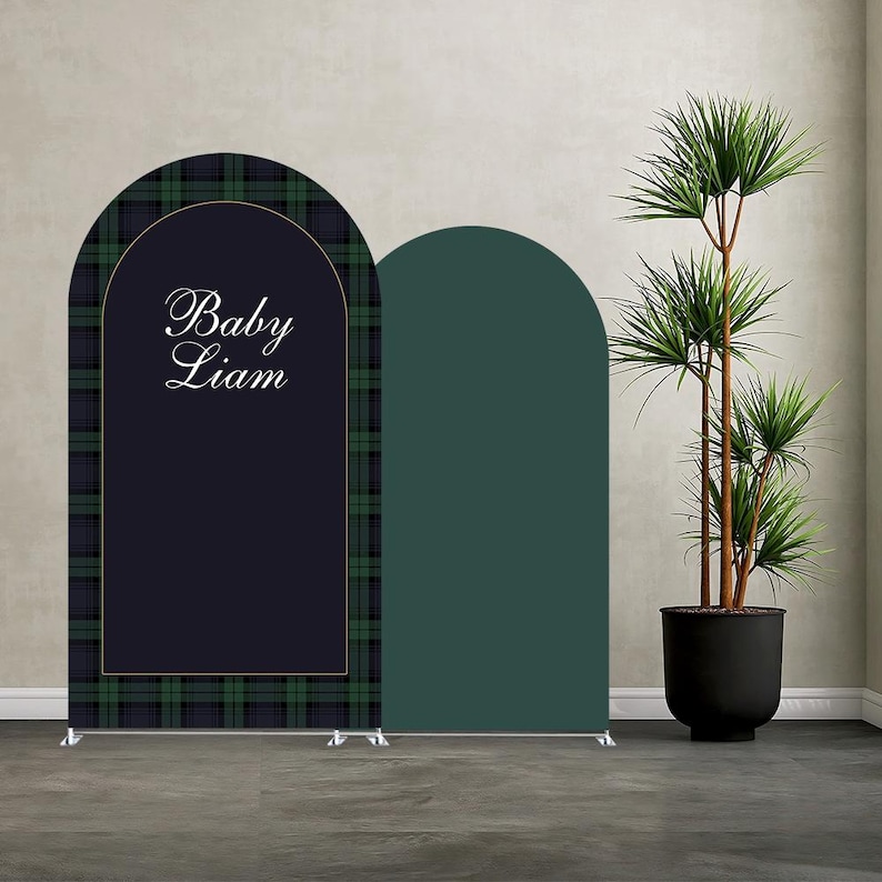 Tartan Plaid Arch Backdrop Cover: Baby Shower Birthday Party Decor - Etsy