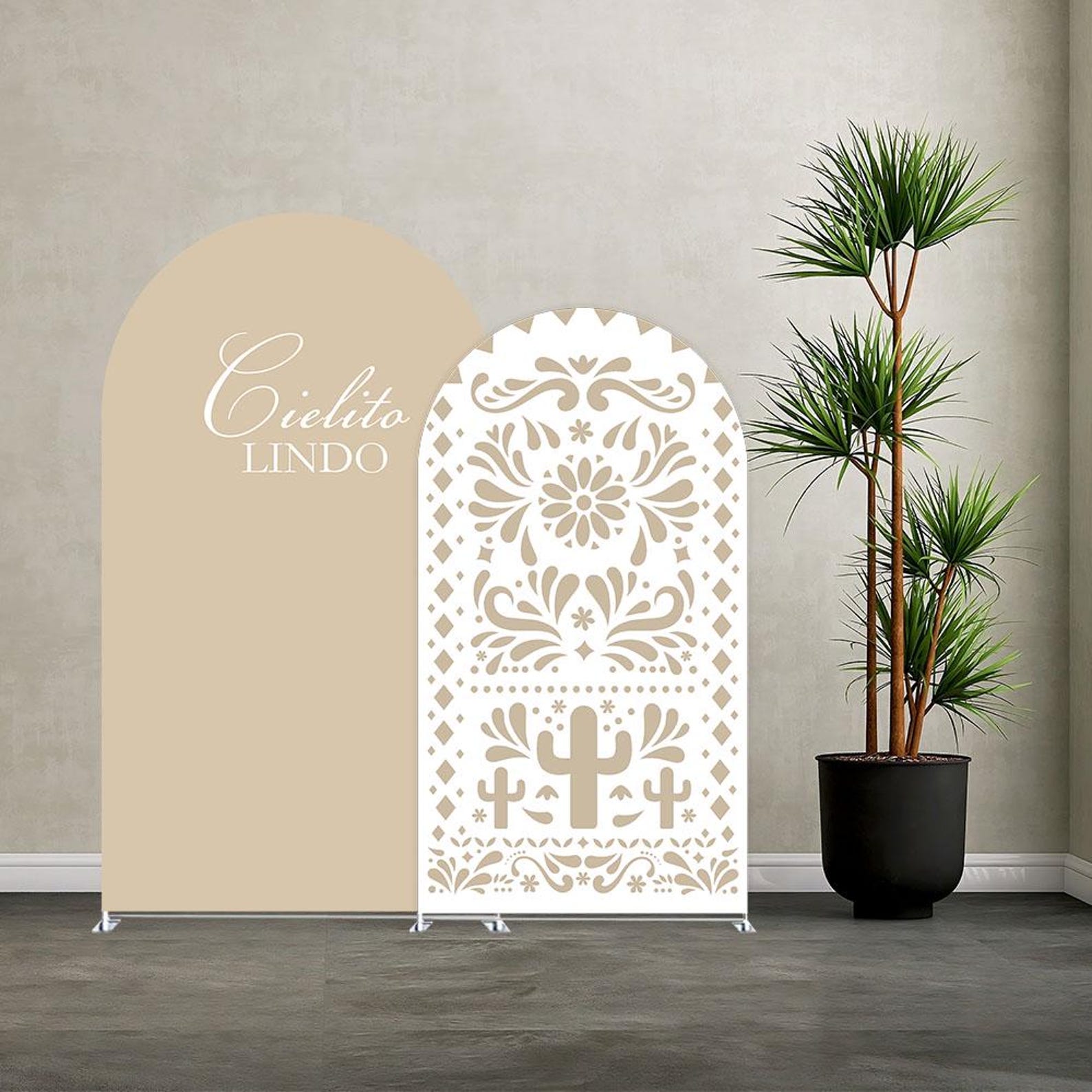 Beige Fiesta Arch Backdrop Cover: Cielito Lindo Mexican Decor - Etsy