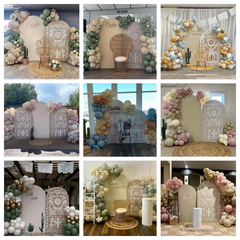 Beige Fiesta Arch Backdrop Cover: Cielito Lindo Mexican Decor - Etsy