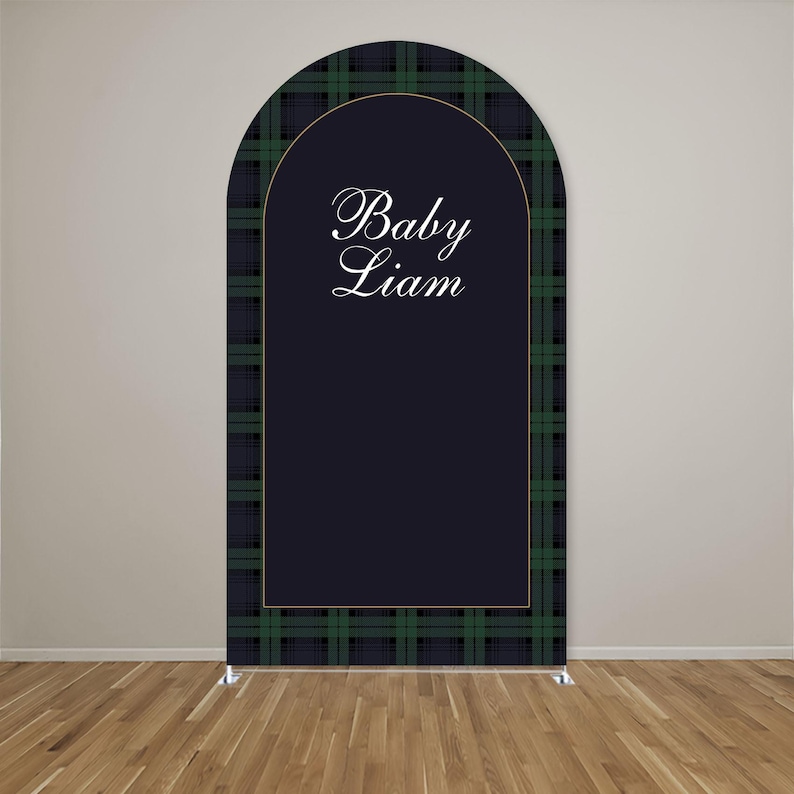 Tartan Plaid Arch Backdrop Cover: Baby Shower Birthday Party Decor - Etsy