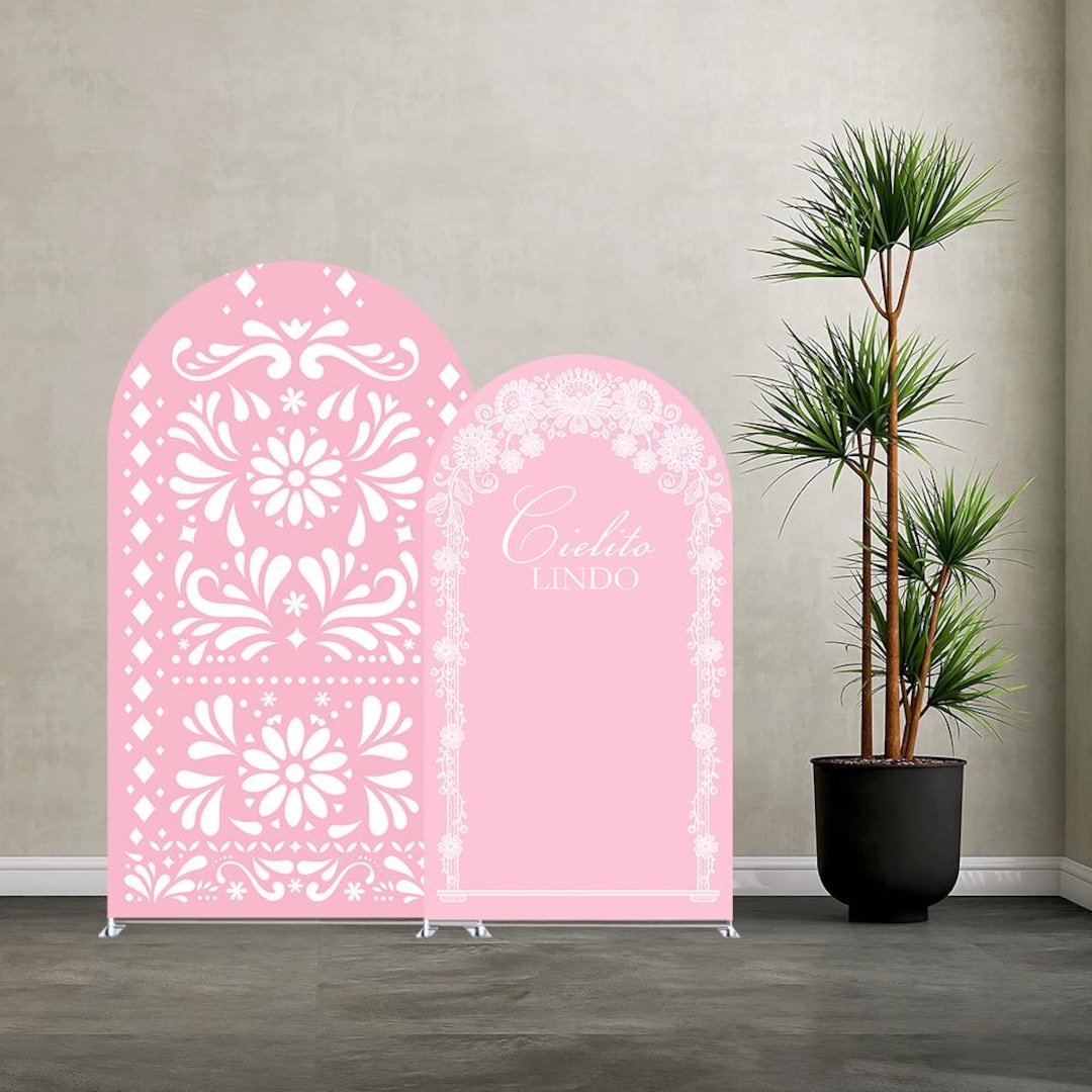 Fiesta Arch Backdrop Cover – Pink Cielito Lindo Decors for Mexican ...