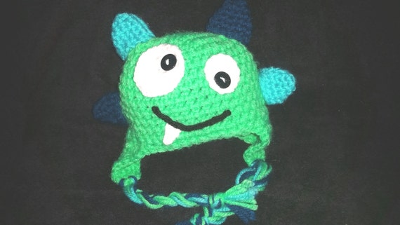 Items similar to adorable crochet monster hat! customize colors and ...