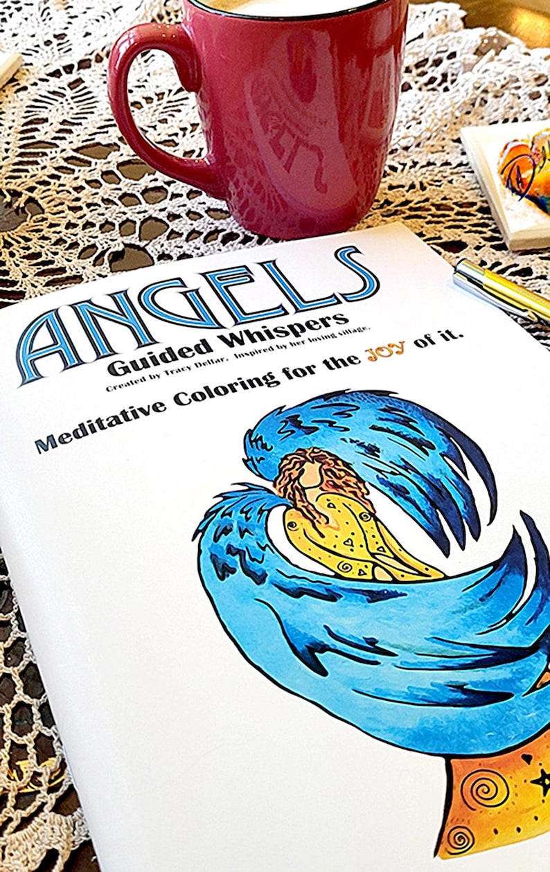 Coloring Book "angels Guided Whispers" - Etsy