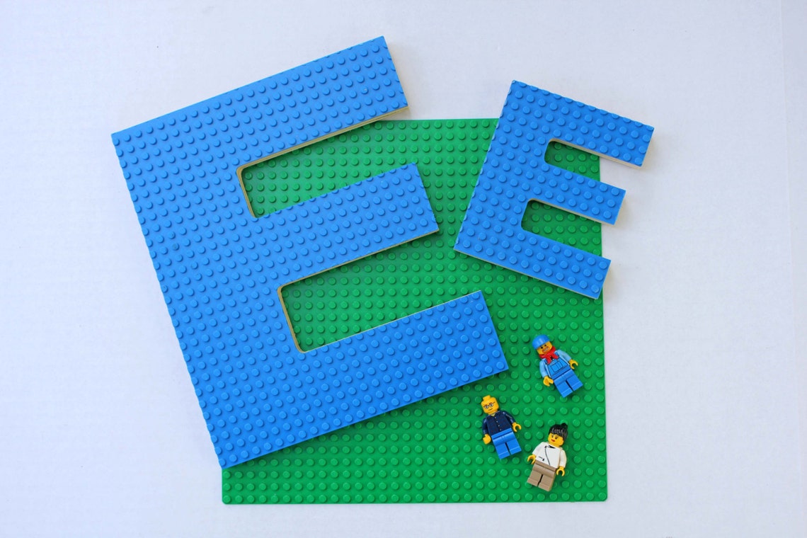 Lego Letter// 10 High // Ariel Bold Font // Baltic Birch | Etsy