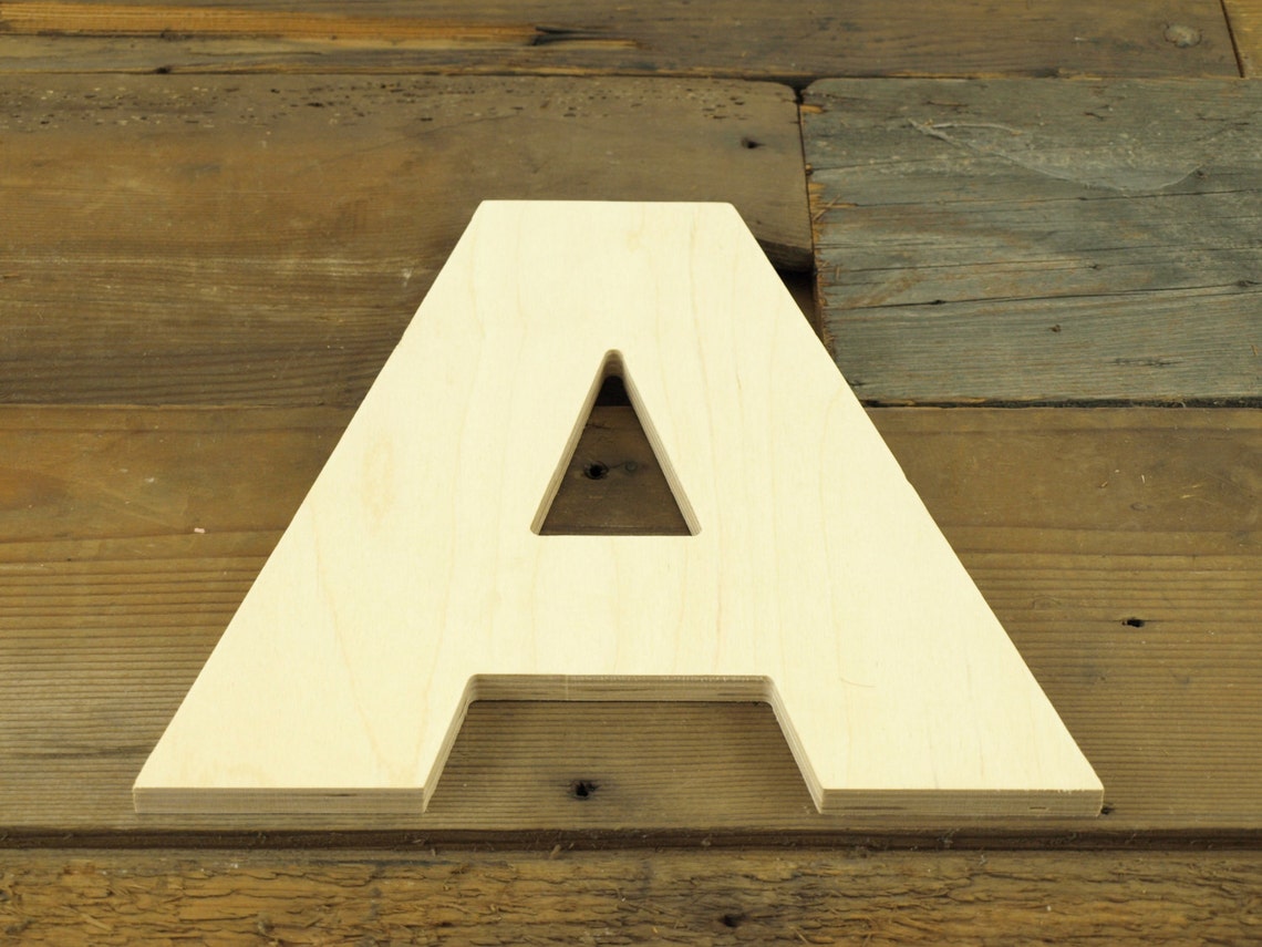 Unfinished 10 inch Decorative Wooden letter | Etsy