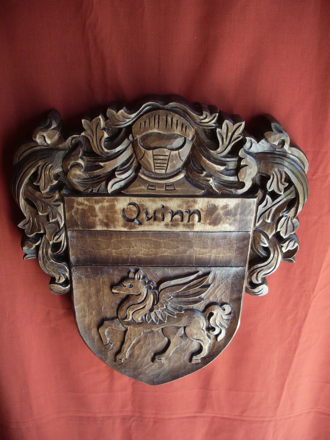 Heraldic Shield Custom Family Crest Coat of Arms Personalized | Etsy