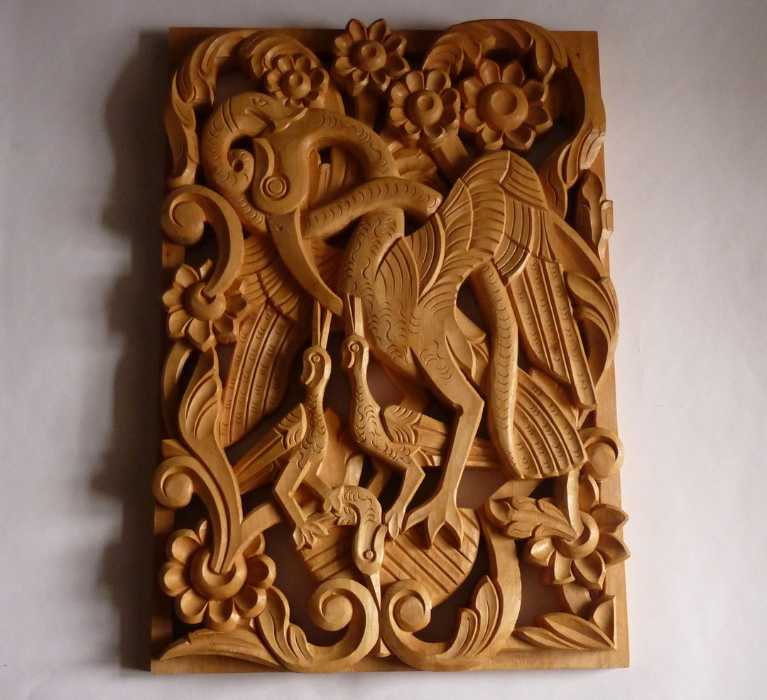 Woodcarving Home Decor Wood Art Woodcraft Woodworking Wooden Gift ...