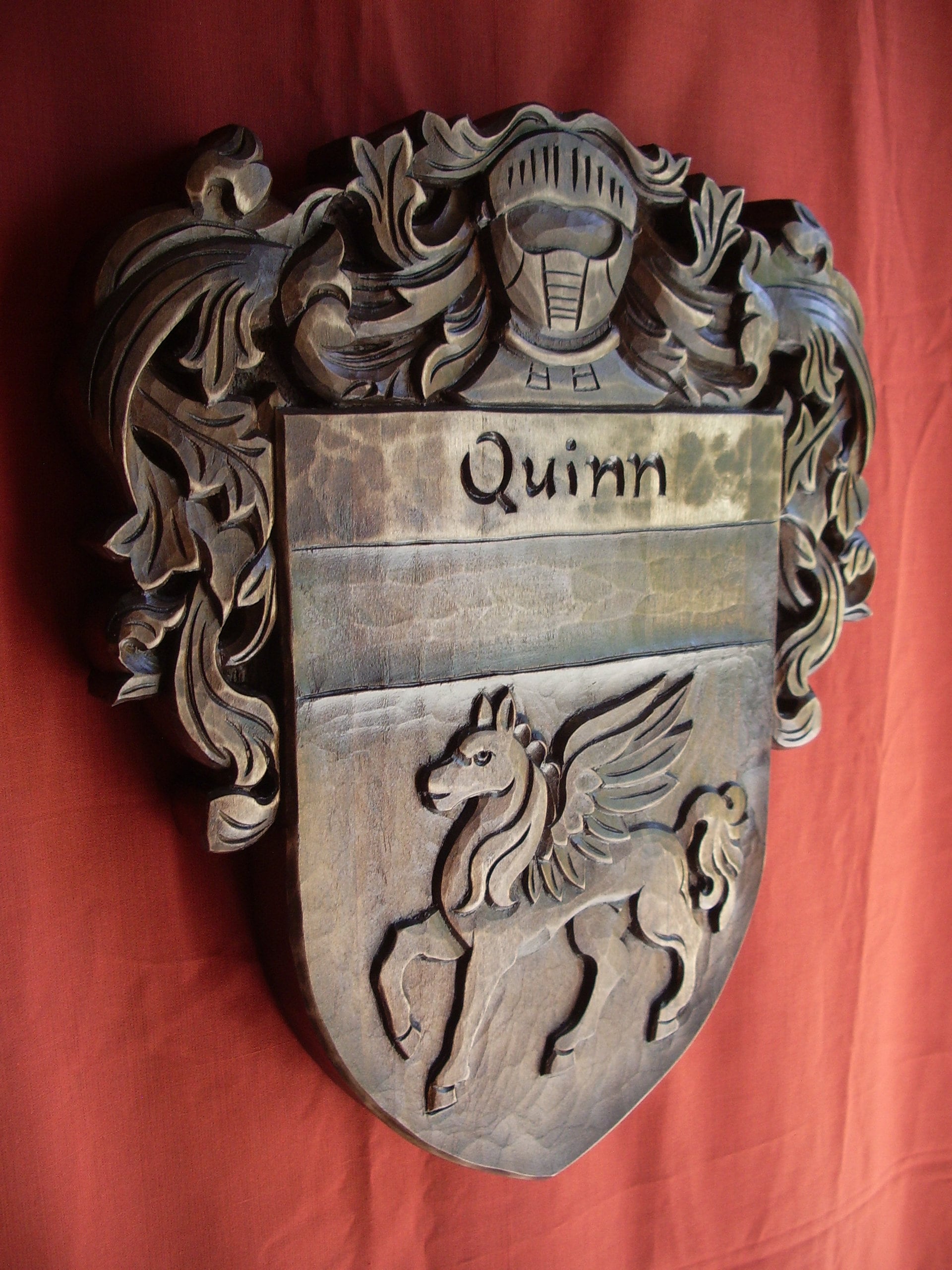 Heraldic Shield Custom Family Crest Coat of Arms Personalized | Etsy