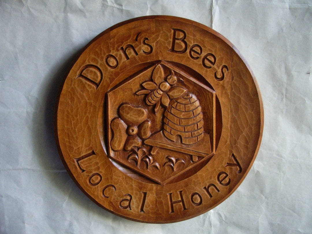 Custom Beekeeping Sign Personalized Bee Plaque Family Name Honey Sign ...
