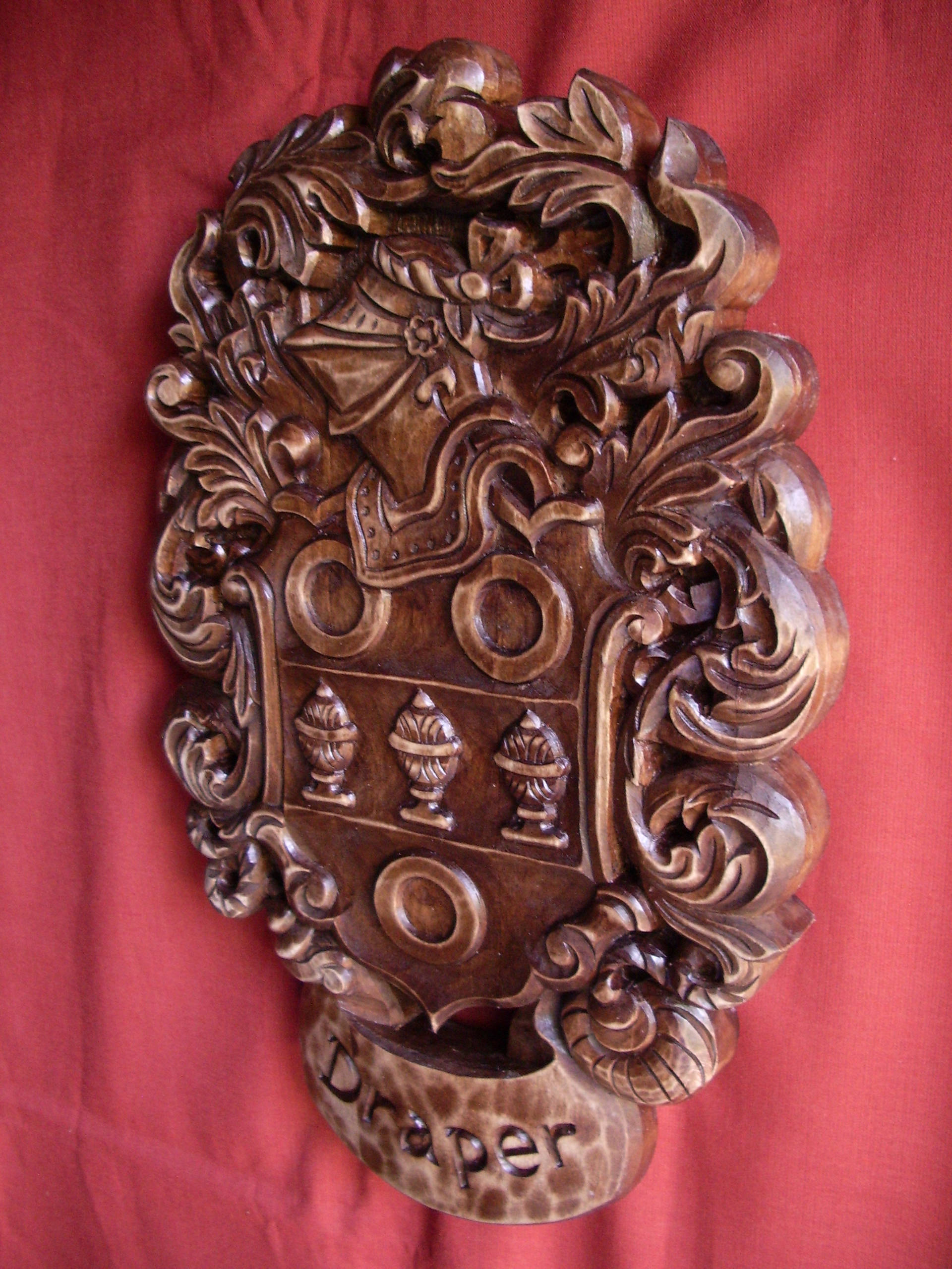 Custom Family Crest Coat of Arms Personalized Shield Wooden - Etsy