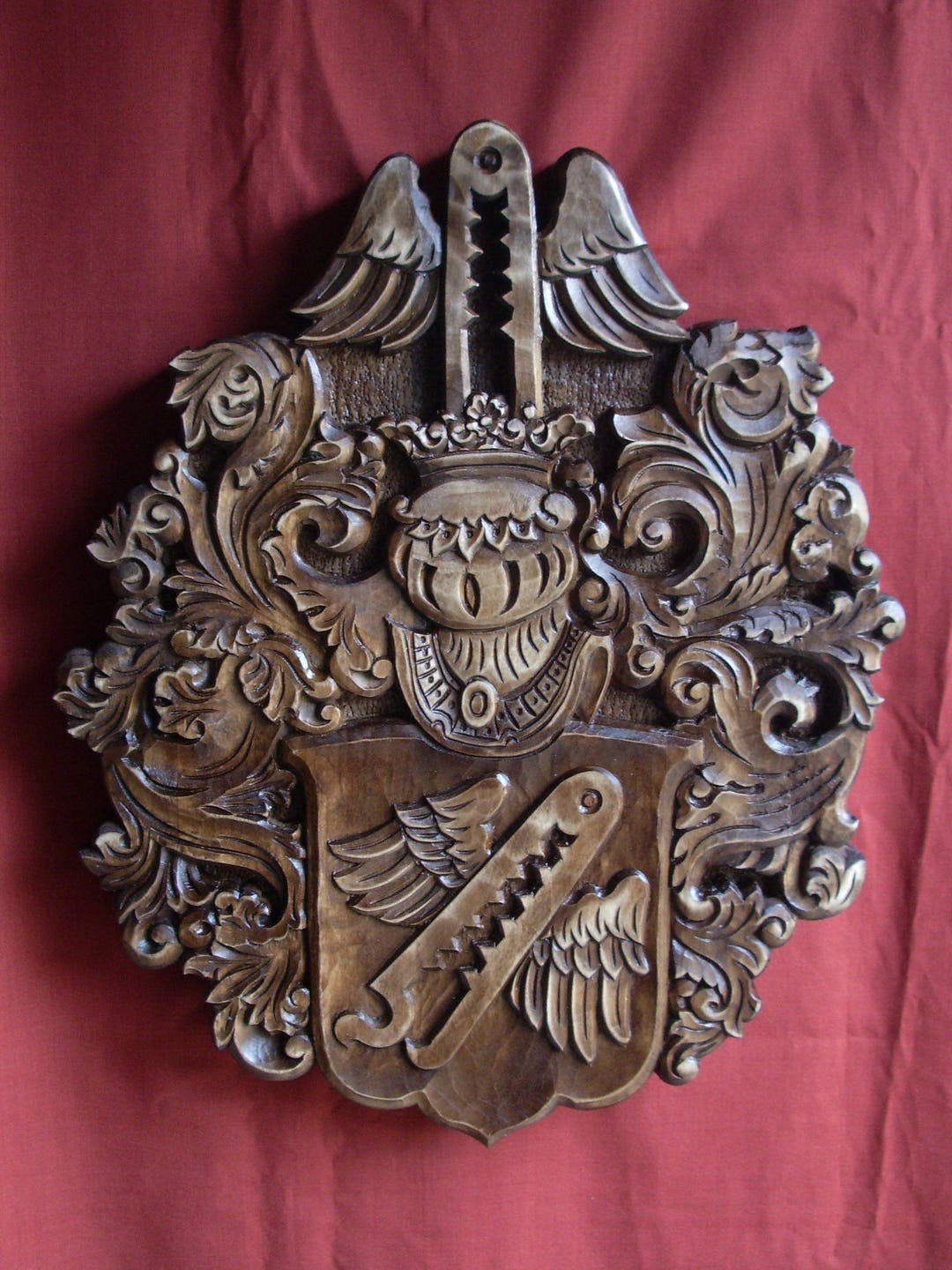 Custom Family Shield Coat of Arms Personalized Family Crest Wooden ...