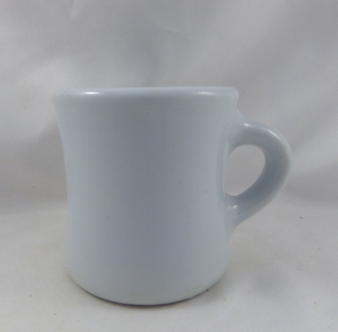 1920's Restaurant Ware Mug Shenango China White With Hint of Blue - Etsy
