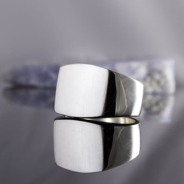 Square Signet Ring - Etsy