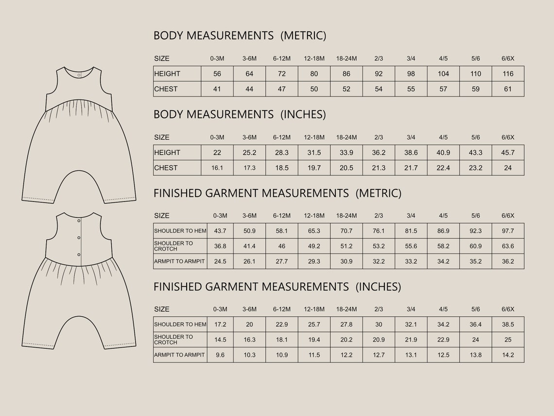 Harem Romper PDF Sewing Pattern Baby Romper Sewing Pattern | Etsy