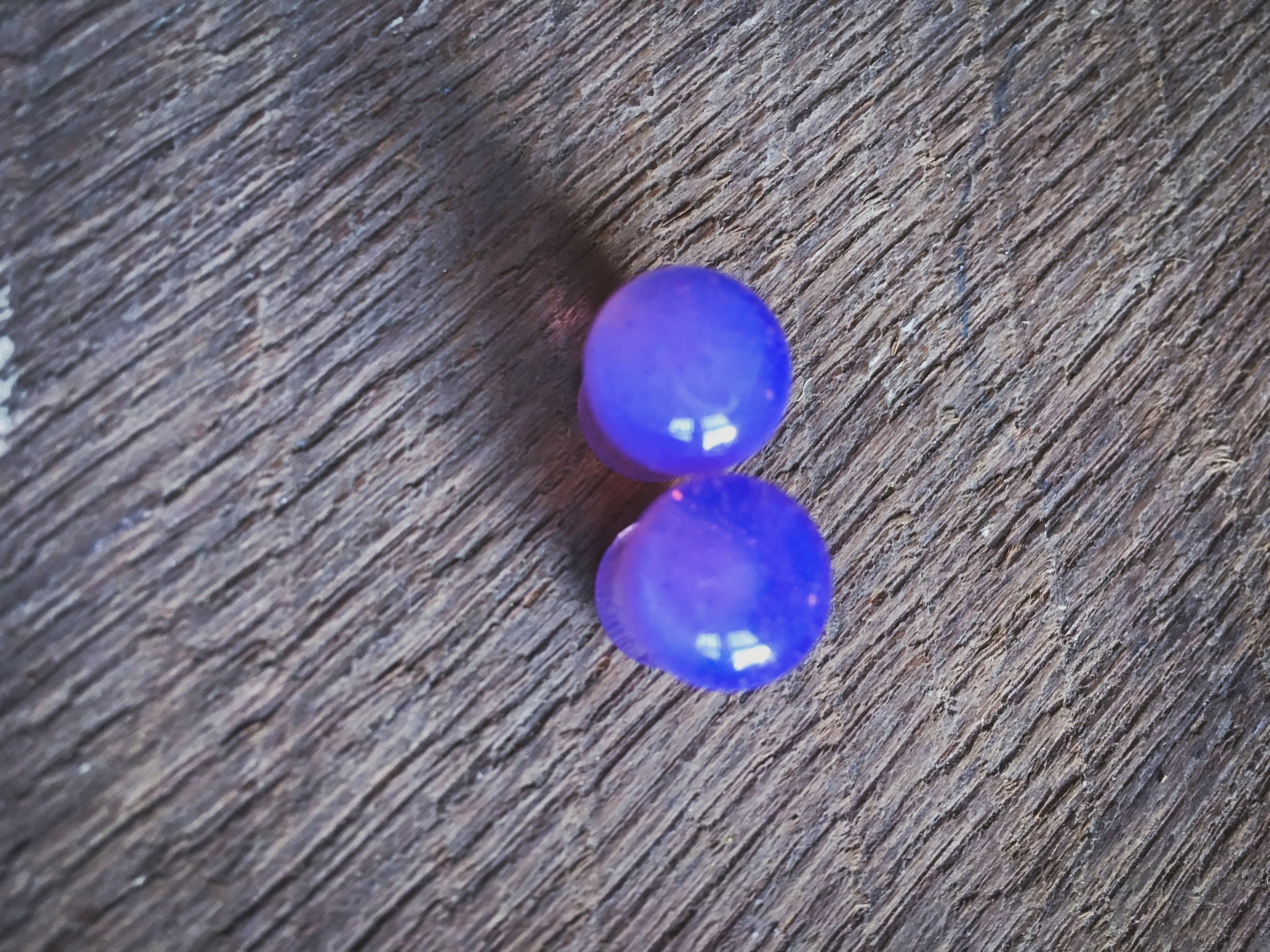 Purple slime plugs- 8mm Glass Plugs