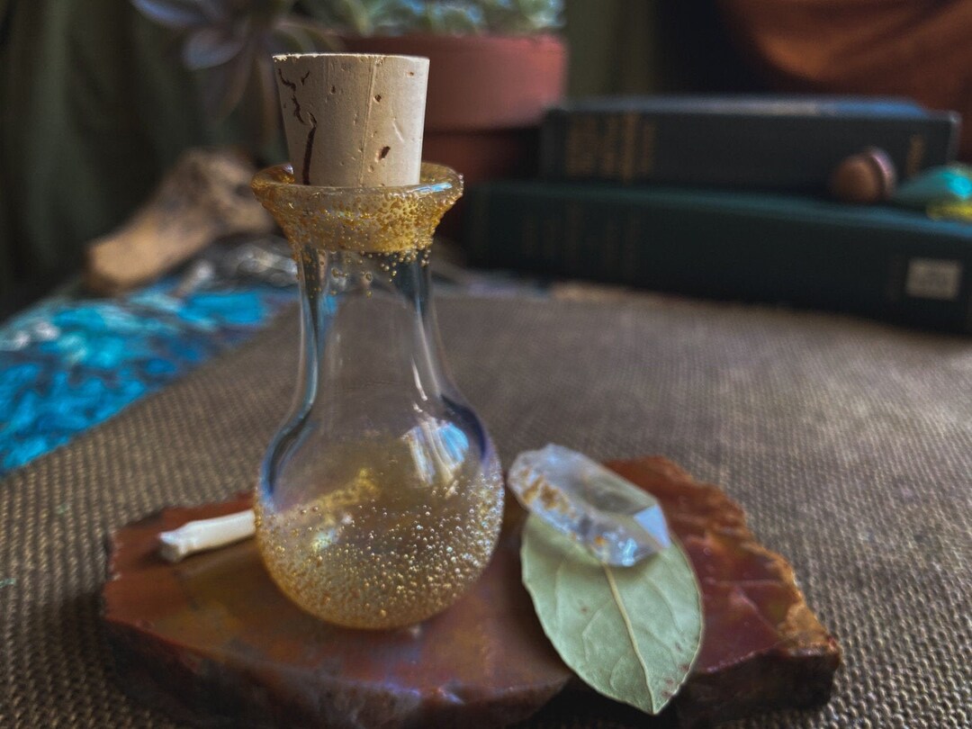 Sparkle Potion Bottles, Hand Blown Glass - Etsy