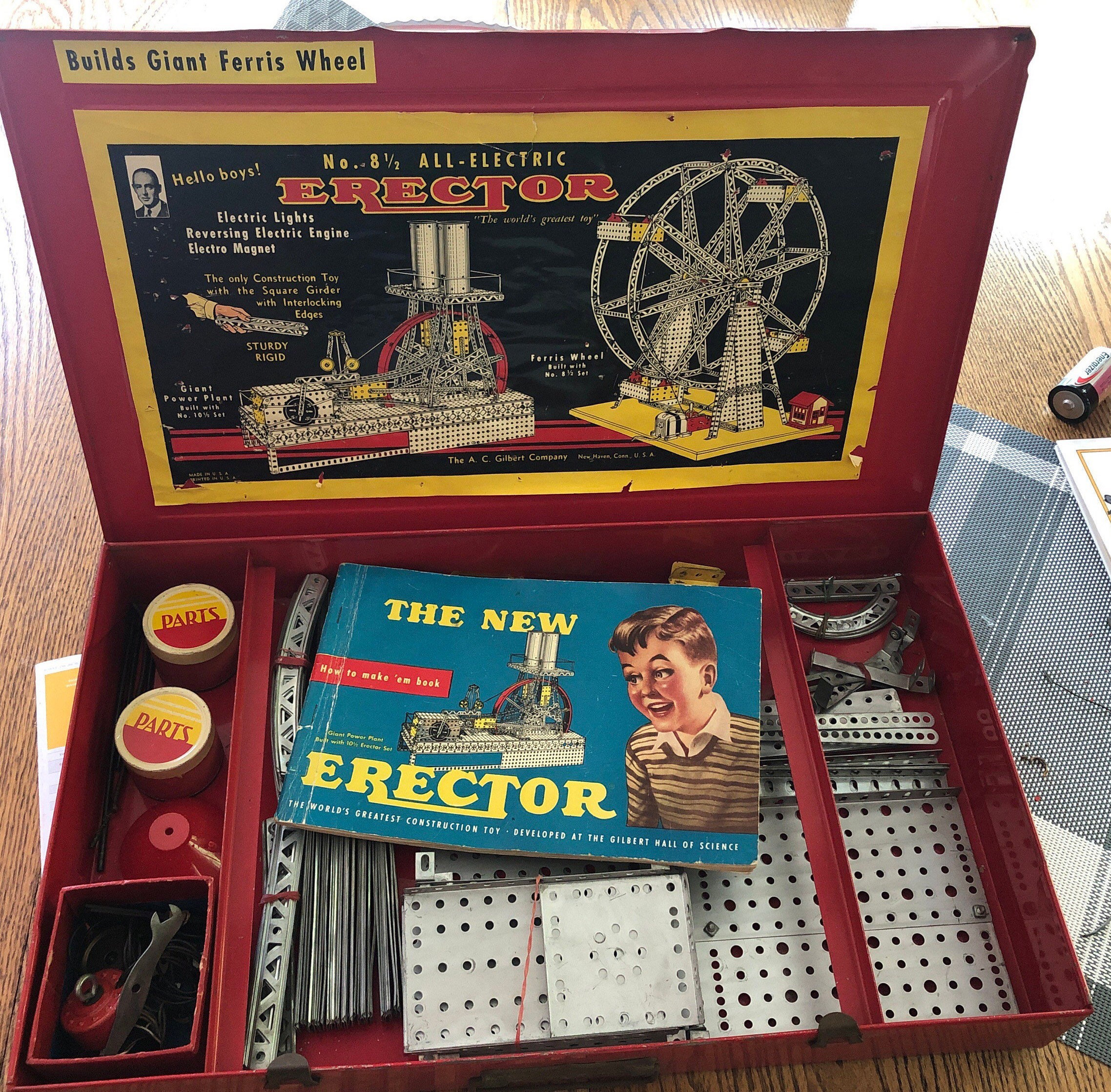 Vintage 1950’s Erector set No. 8 1/2 The A.C. Gilbert Company ...