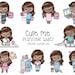 Premium Vector Clipart Kawaii Me Cute Me Planner Addict | Etsy