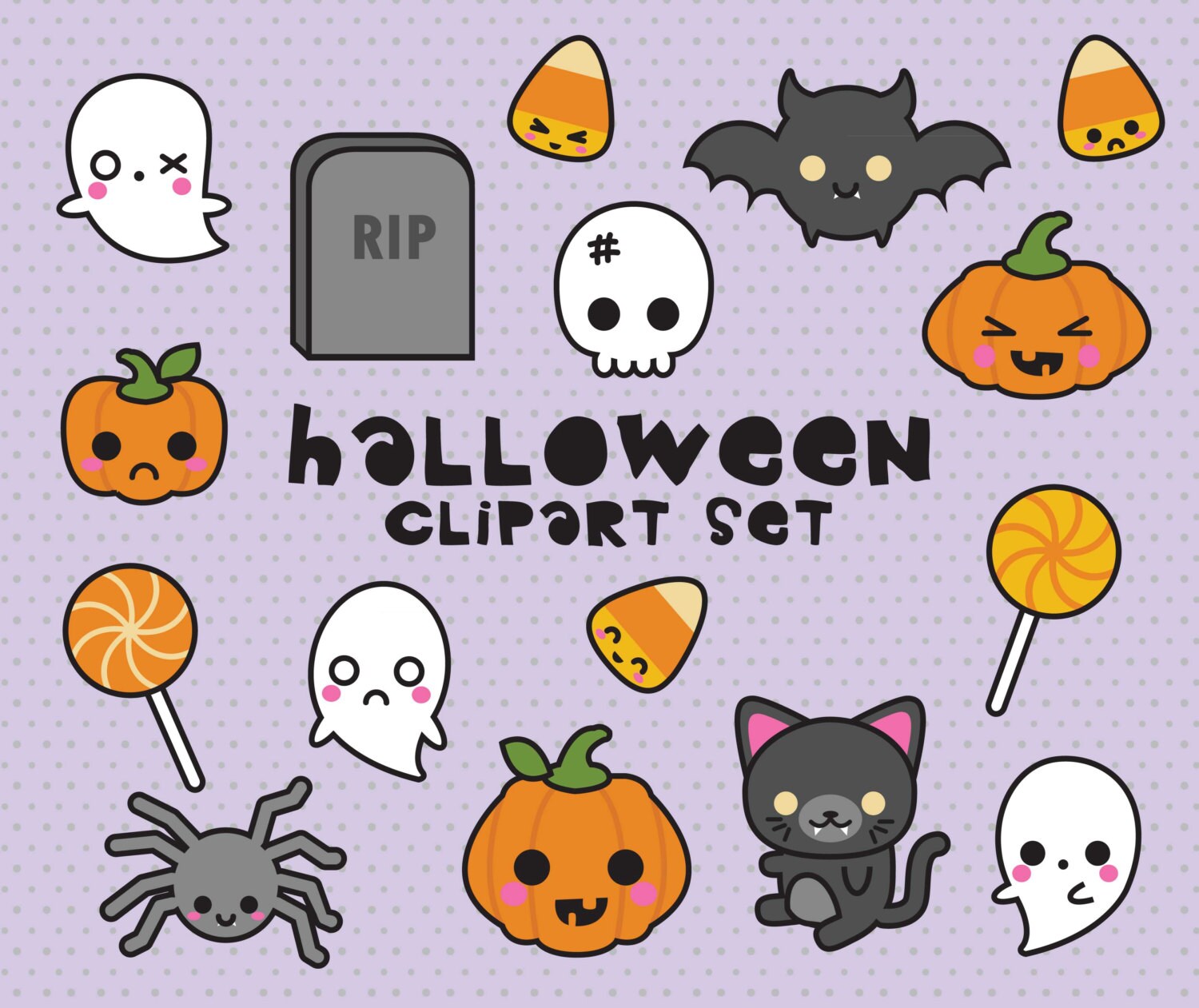 Spooky Haloween Clipart