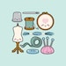 Premium Vector Clipart - Kawaii Sewing Clipart - Kawaii Sewing Clip Art ...