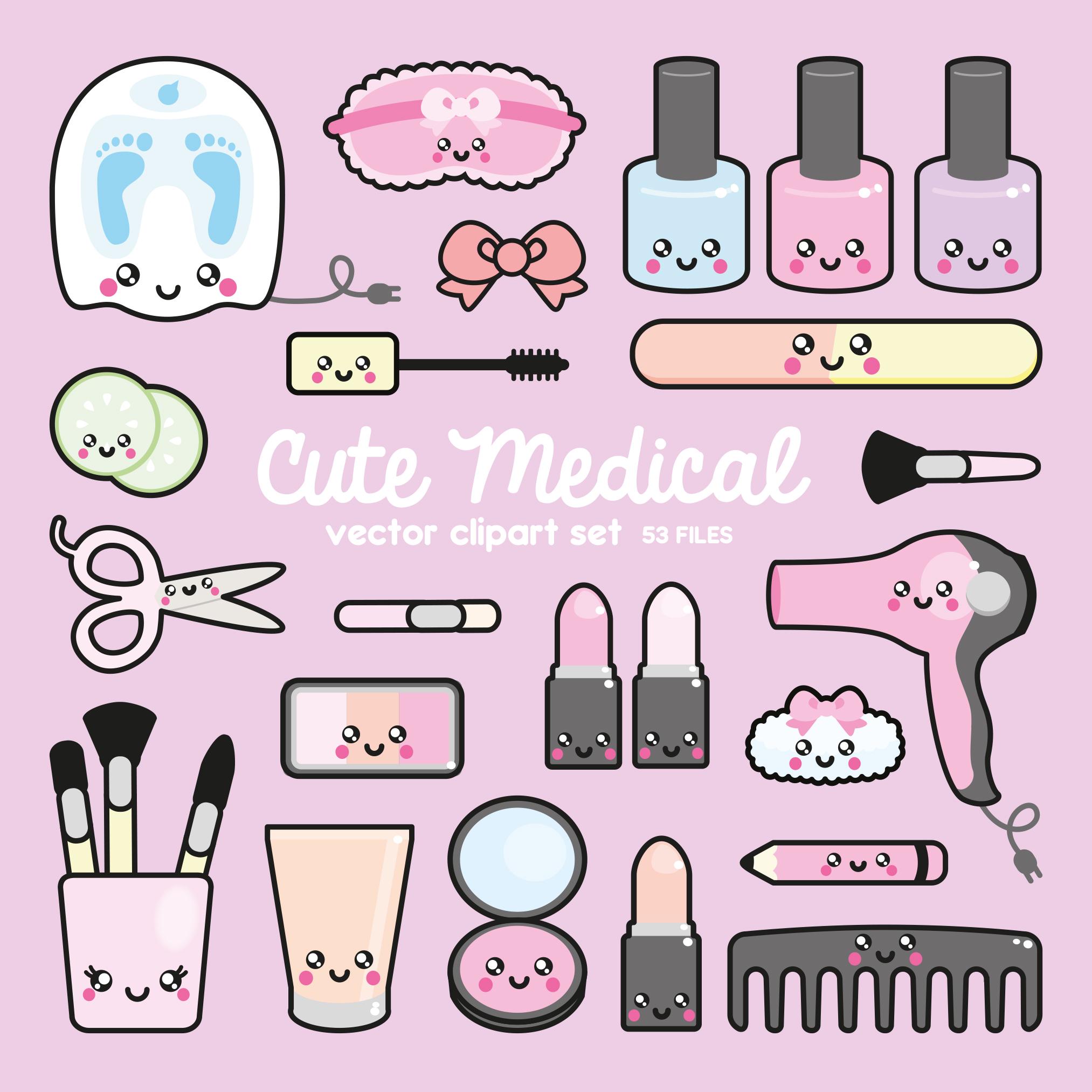 Premium Vector Clipart - Kawaii Beauty Clipart - Kawaii Beauty Clip Art ...