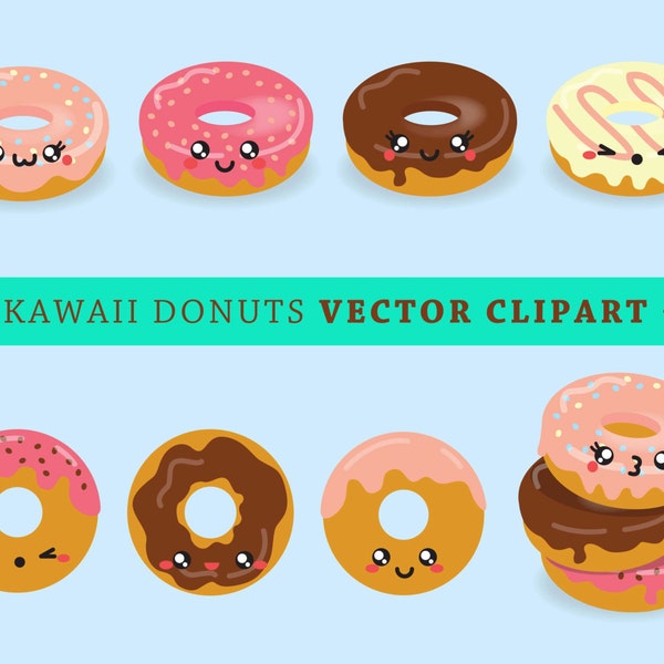 Kawaii Donut - Etsy