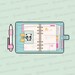 Premium Vector Clipart - Kawaii Planning Clipart - Cute Planner Clip ...