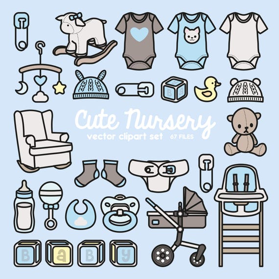 Cute Baby Stuff Clipart