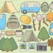 Premium Vector Clipart Kawaii Camping Clipart Kawaii Camping Clip Art ...