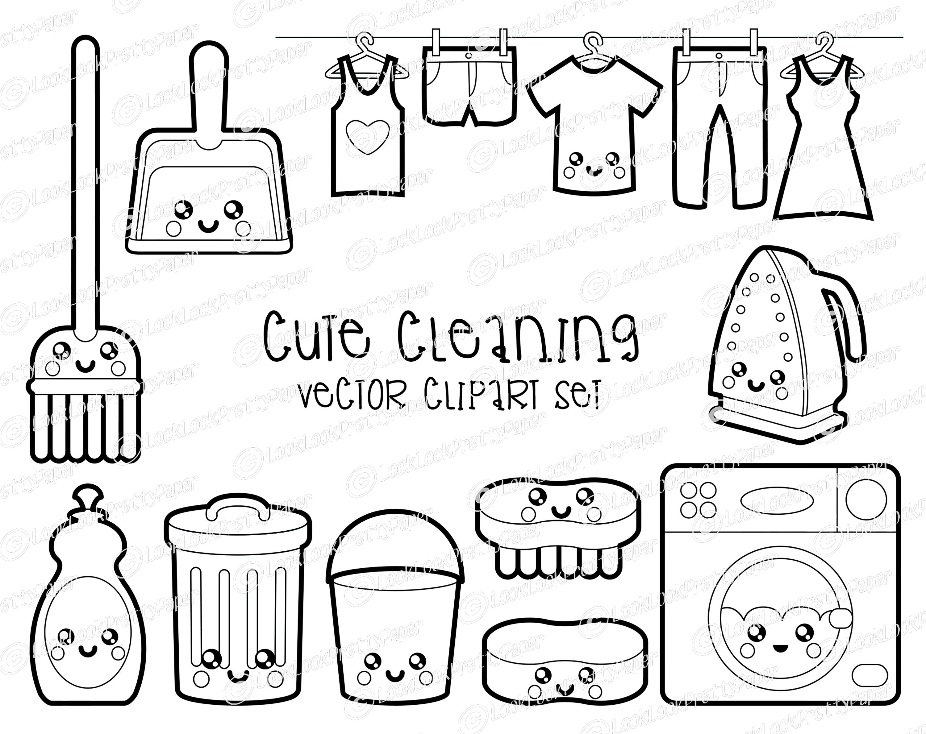 Clean Bedroom Clipart Black And White