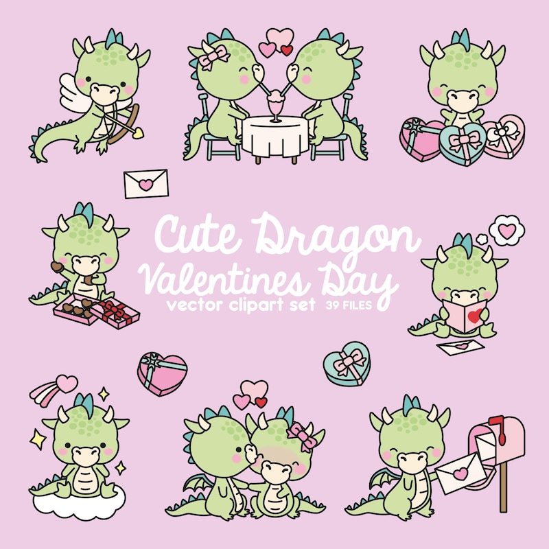 Valentine Dragon - Etsy