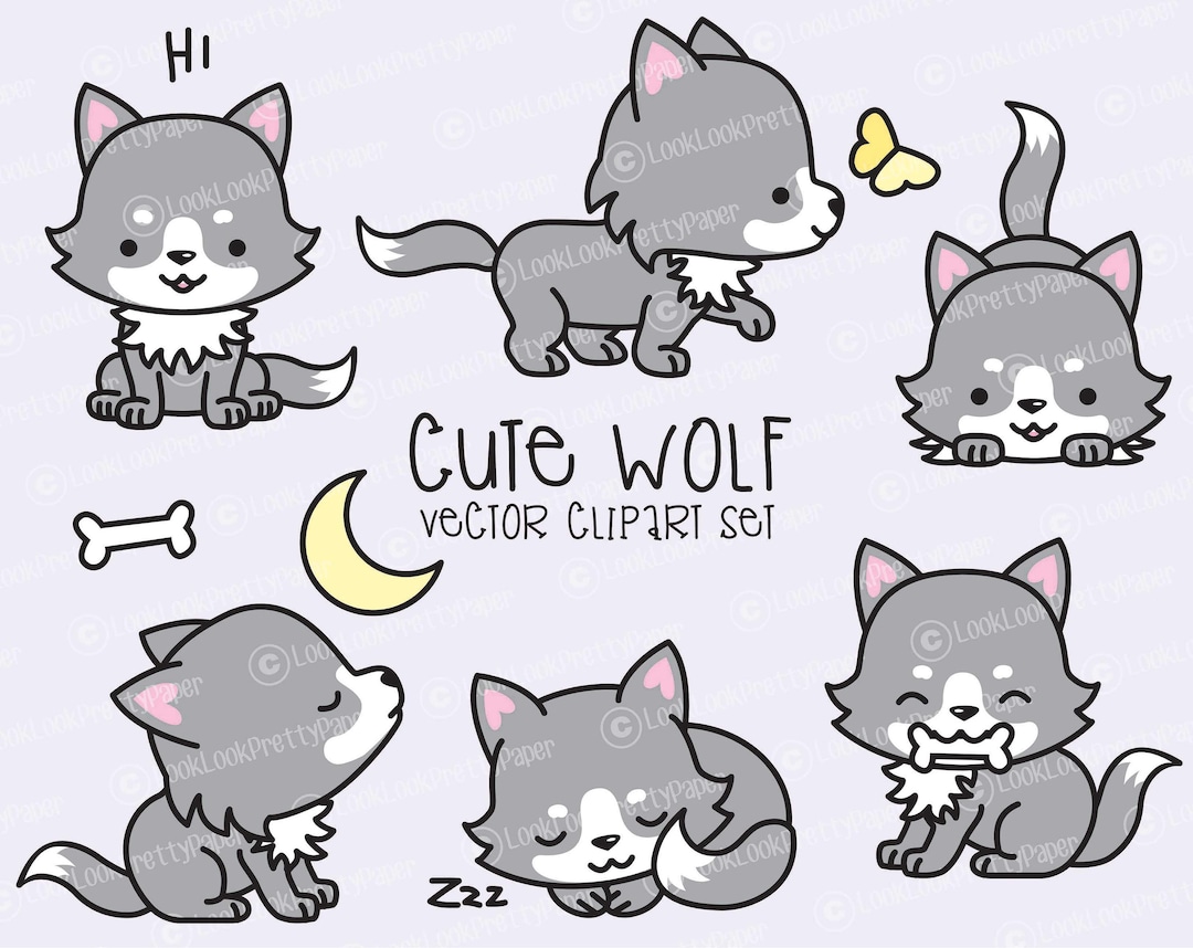 Cute Chibi Wolf Drawings