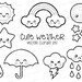 Premium Vector Clipart Kawaii Weather Clipart Kawaii Weather Clip Art ...