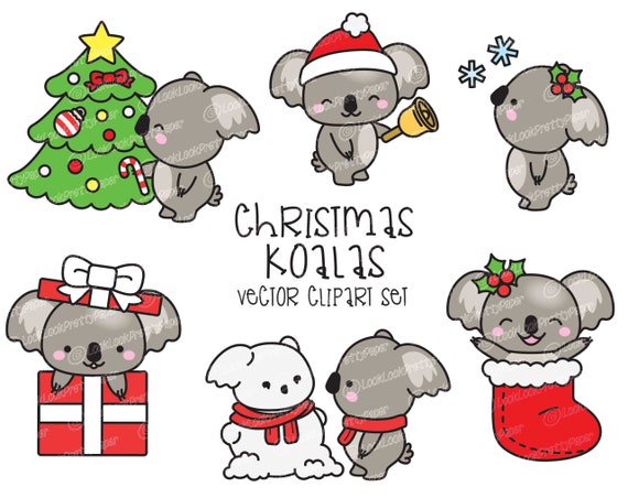 Christmas Koala Clipart