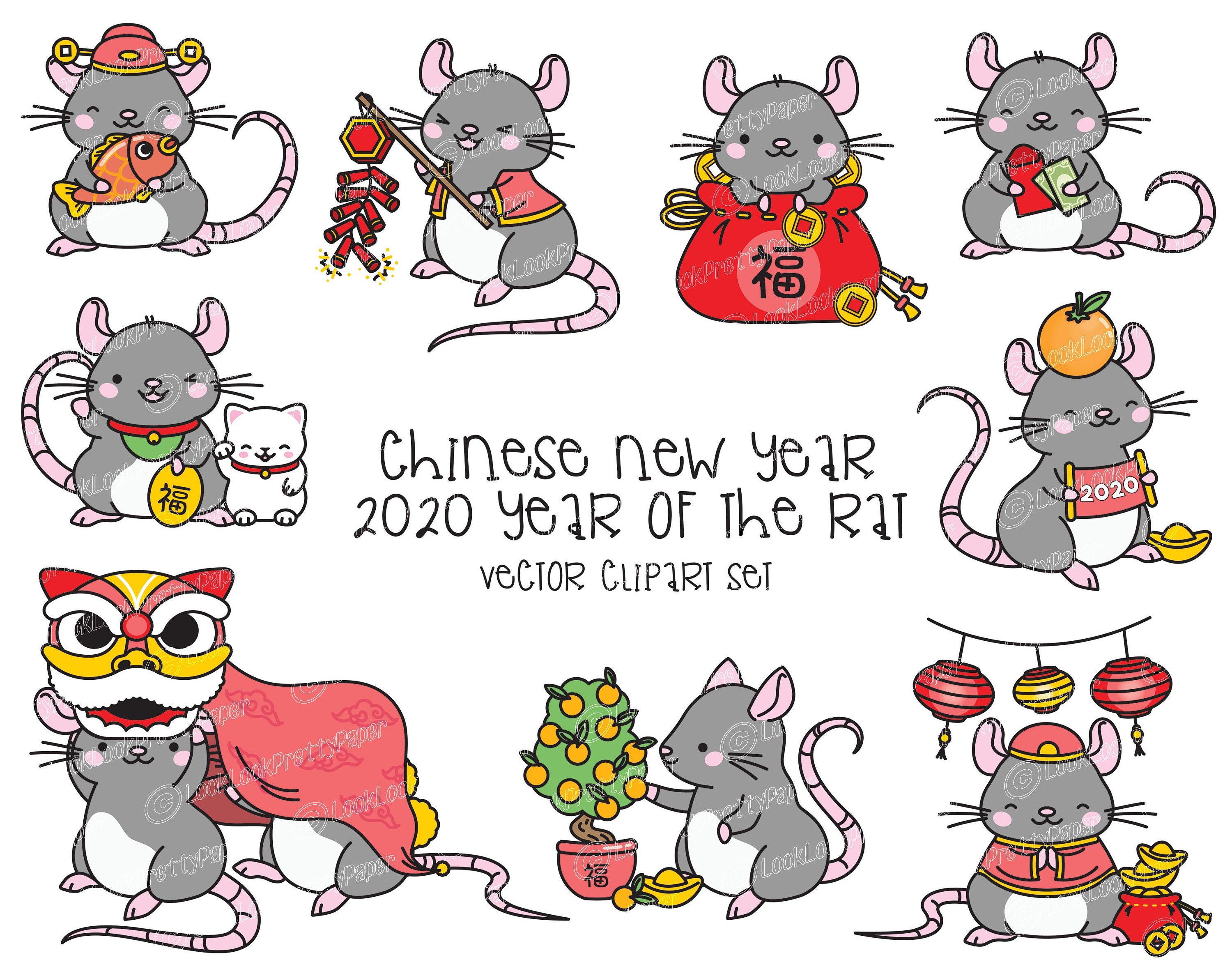 Chinese Rat Clipart