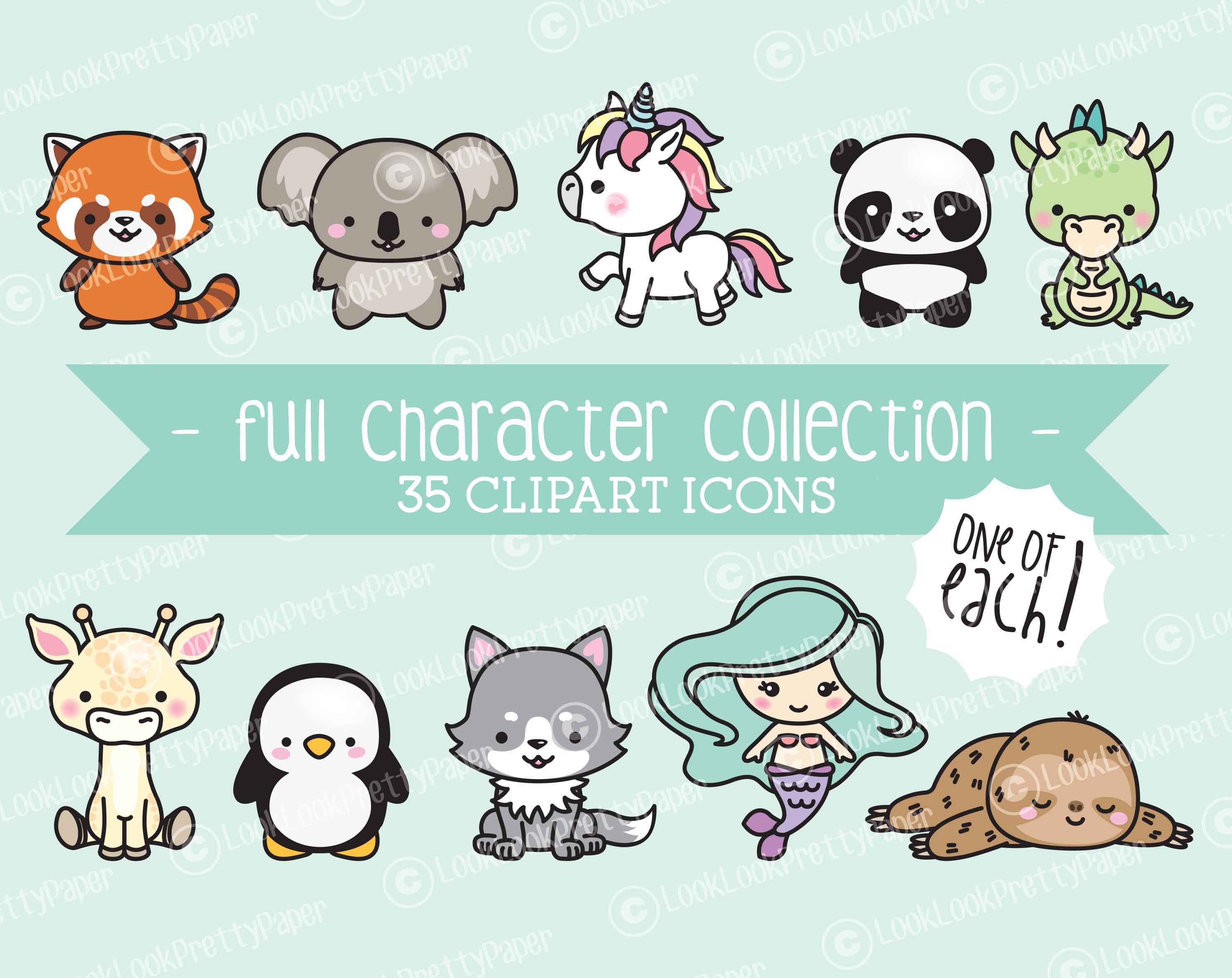 Premium Vector Clipart Full Collection of Cute Clipart - Etsy Canada