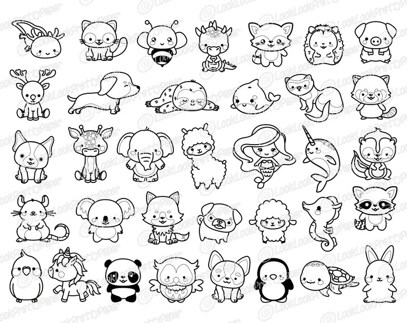 Premium Vector Clipart Full Collection of Cute Clipart | Etsy