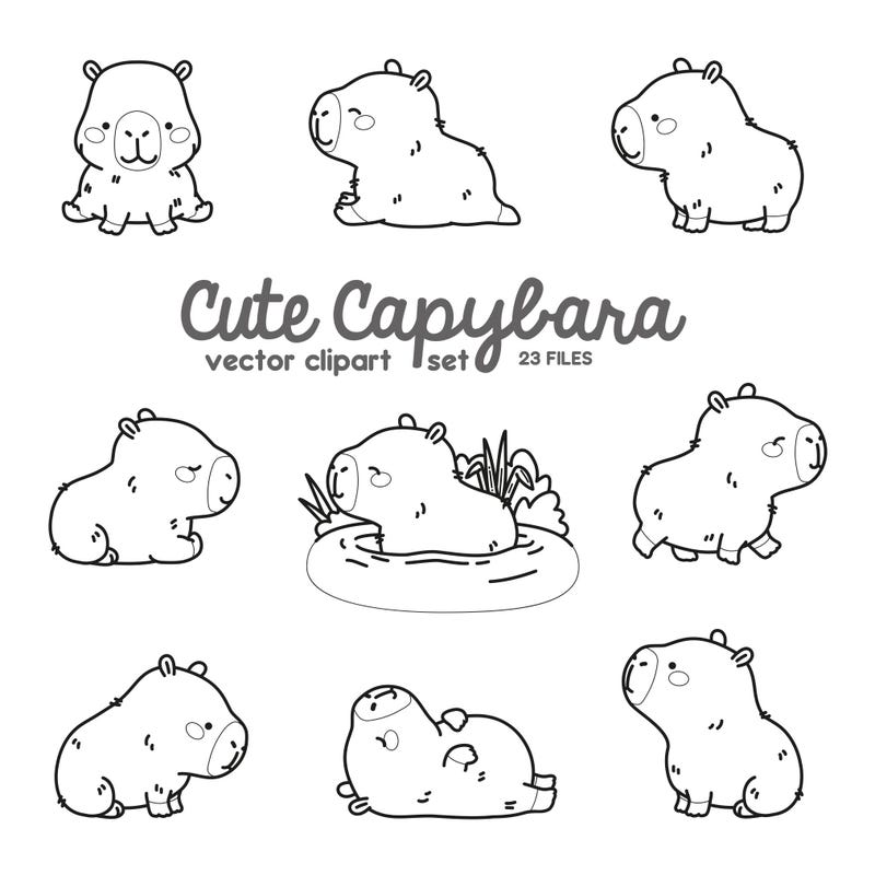 Kawaii Capybara Plush - Etsy