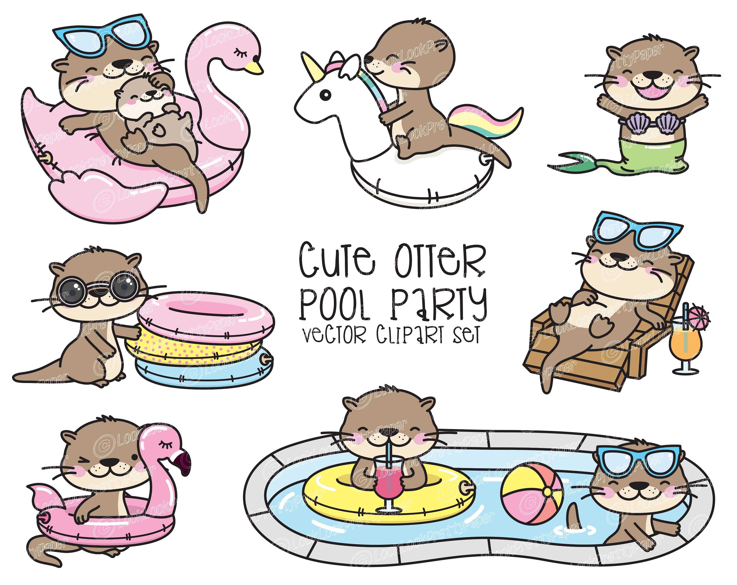 Cute Otter Clipart