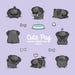 Premium Vector Clipart - Kawaii Pugs - Cute Black Pugs Clipart Set ...