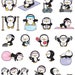 Premium Vector Clipart Kawaii Workout Penguins Cute Workout Penguins ...