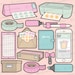 Premium Vector Clipart - Kawaii Planning Clipart - Cute Planner Clip ...