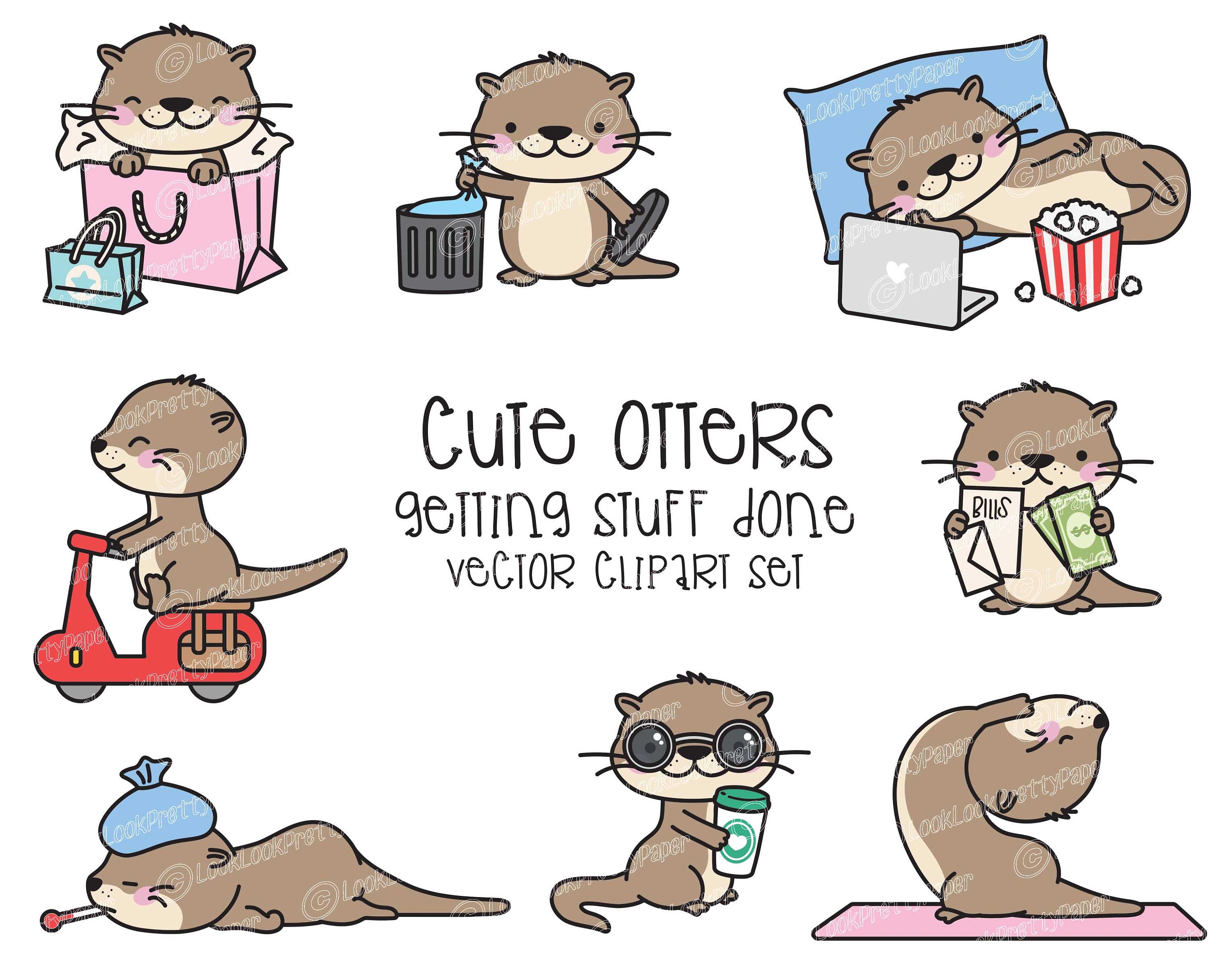 Cute Otter Clipart