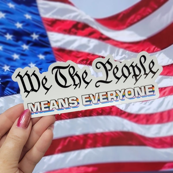 We the People Car Sticker - Etsy